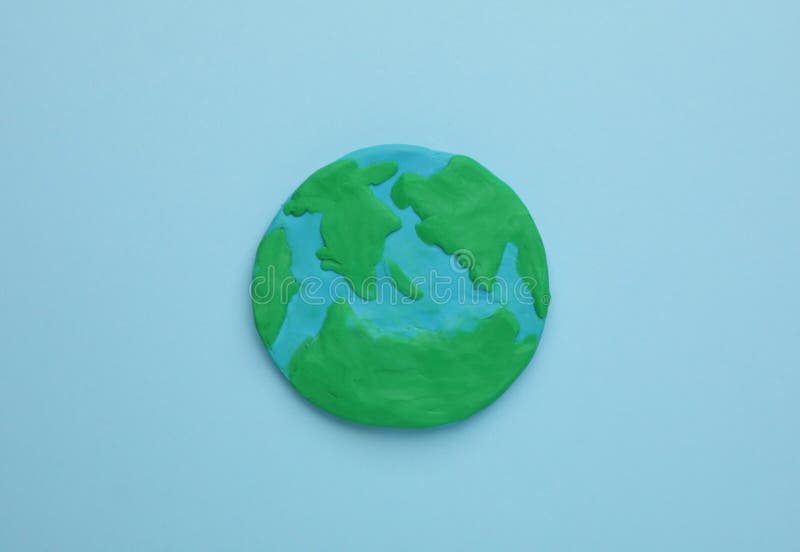 Plasticine Model of DNA Molecular Chain on Beige Background, Top View ...