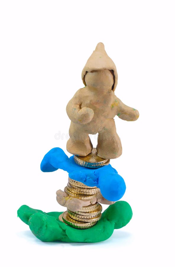 Plasticine puppet and Fish stock photo. Image of fish - 134016222