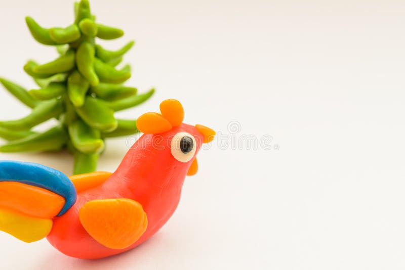 Plasticine Rooster Seamless Border with Flowers Stock Photo - Image of ...