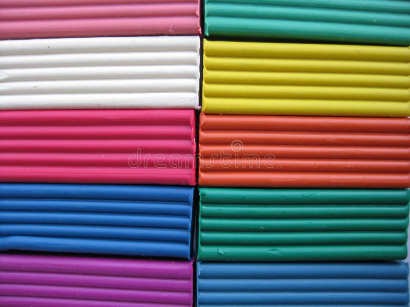 Red Plasticine Texture Background. Stock Image - Image of material ...