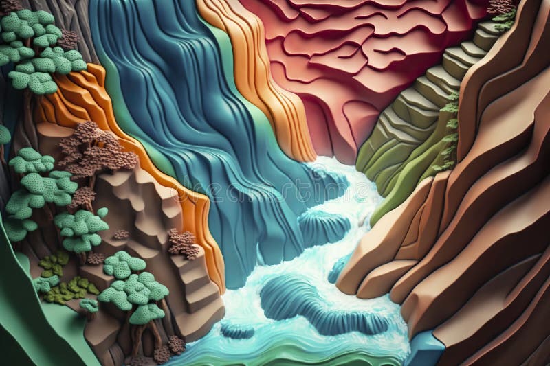 Plasticine Waterfall Stock Illustrations – 5 Plasticine Waterfall Stock ...