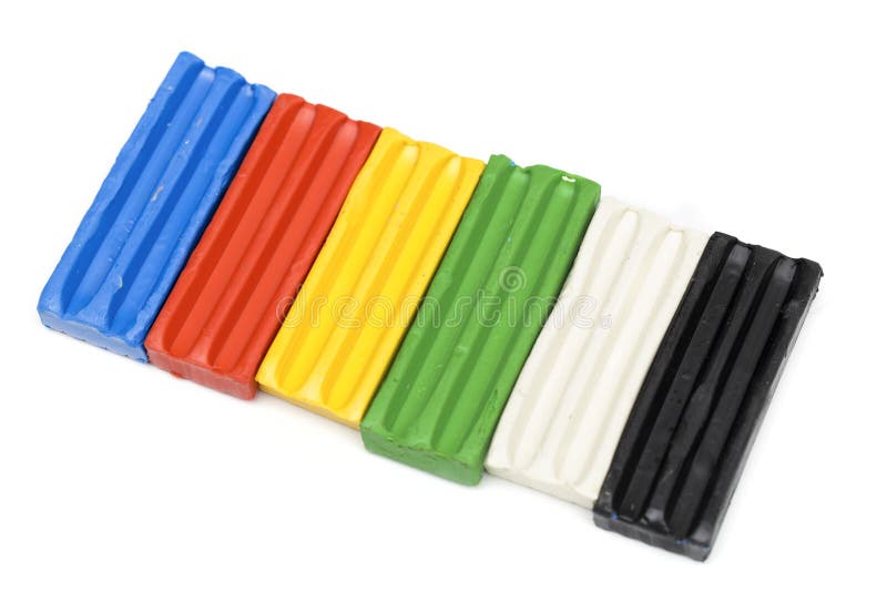 Plasticine on the White Background Stock Photo - Image of bright, cute ...