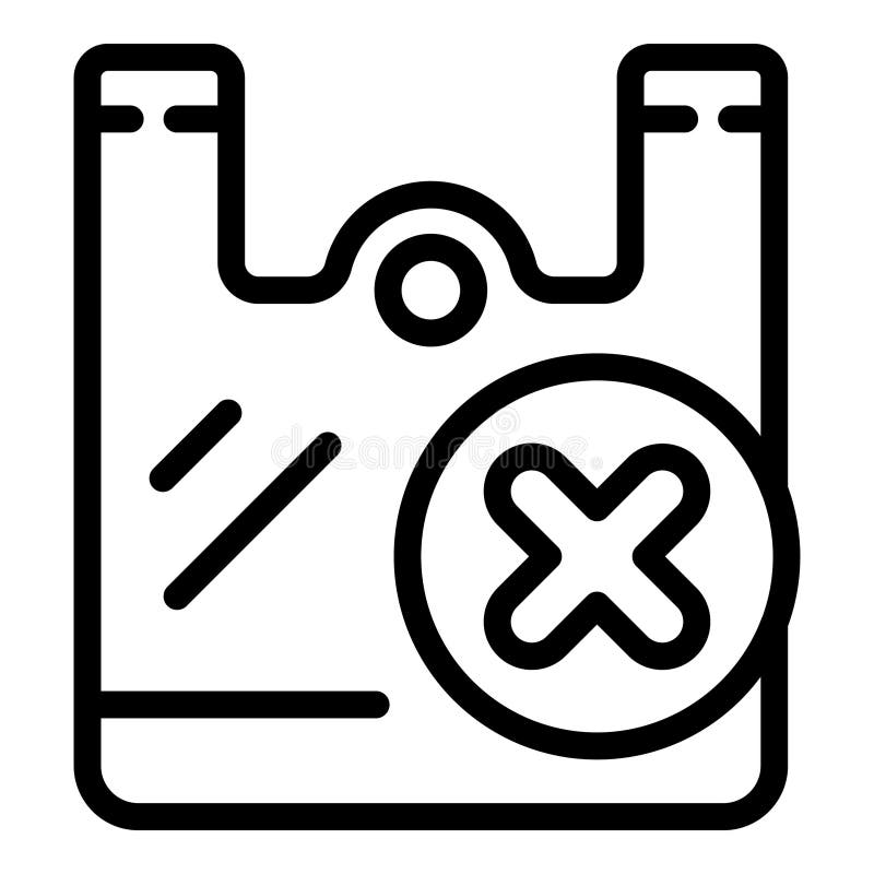 Plastics Pollution Icon Outline Vector. Ocean Plastic Stock Vector ...