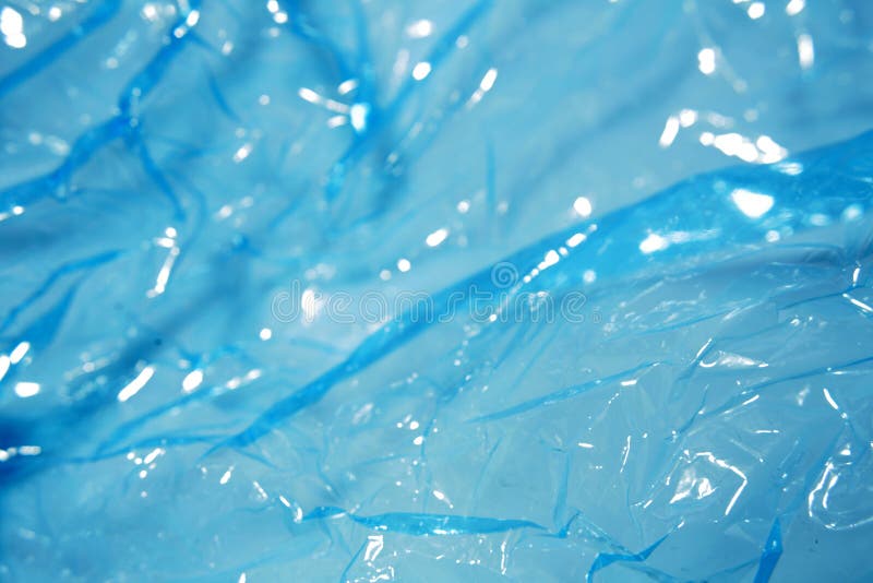Plastik stockfoto. Bild von blau, makro, zerknittert, hintergründe ...
