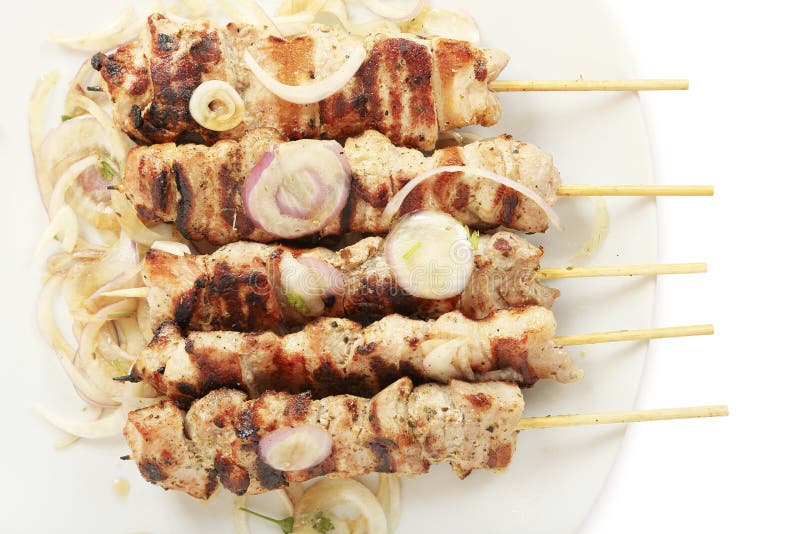 Barbecue Traditionnel Grec De Viande, Souvlaki Photo stock - Image du ...