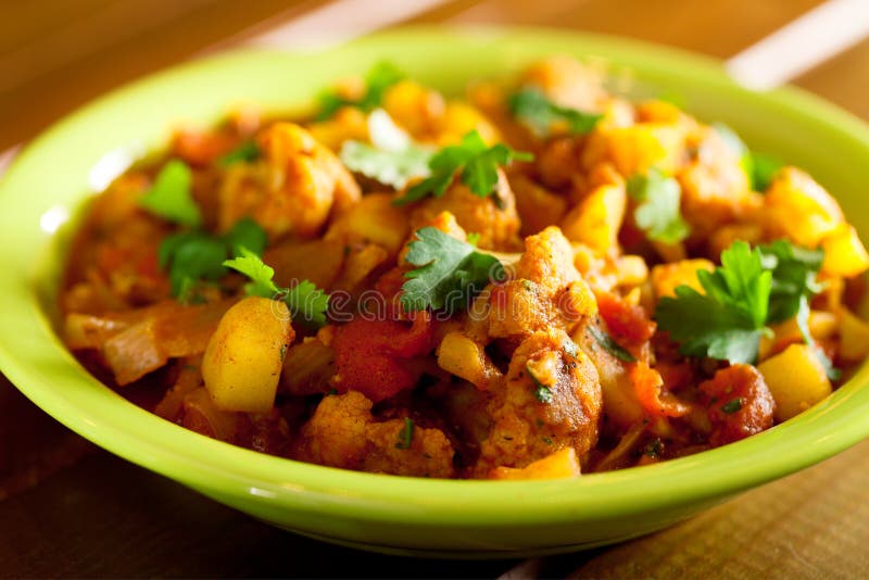 Plat Indien De Cari De Gobi Aloo Photo stock - Image du nourriture ...