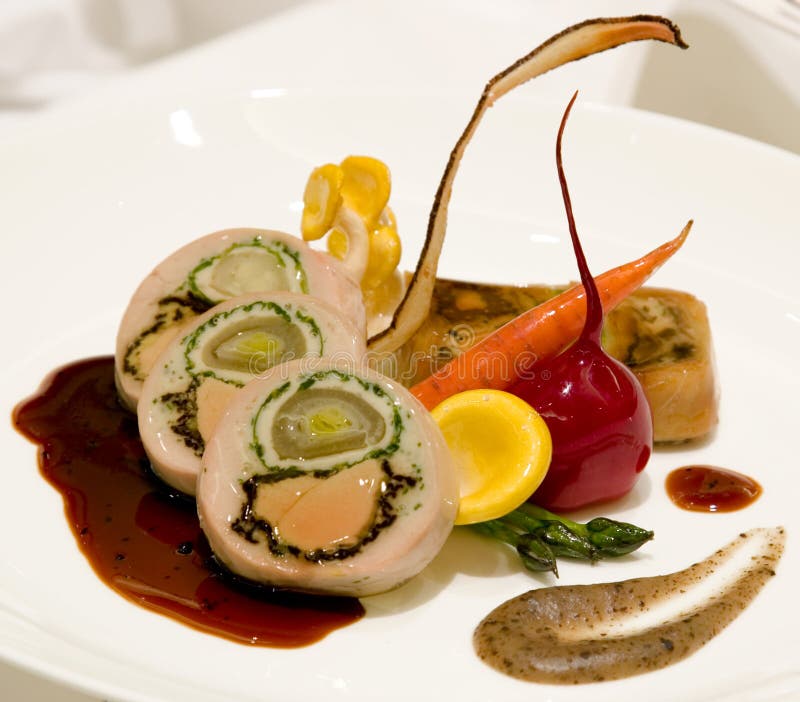 Plat Principal stock image. Image of guinea, leek, upscale - 1098657