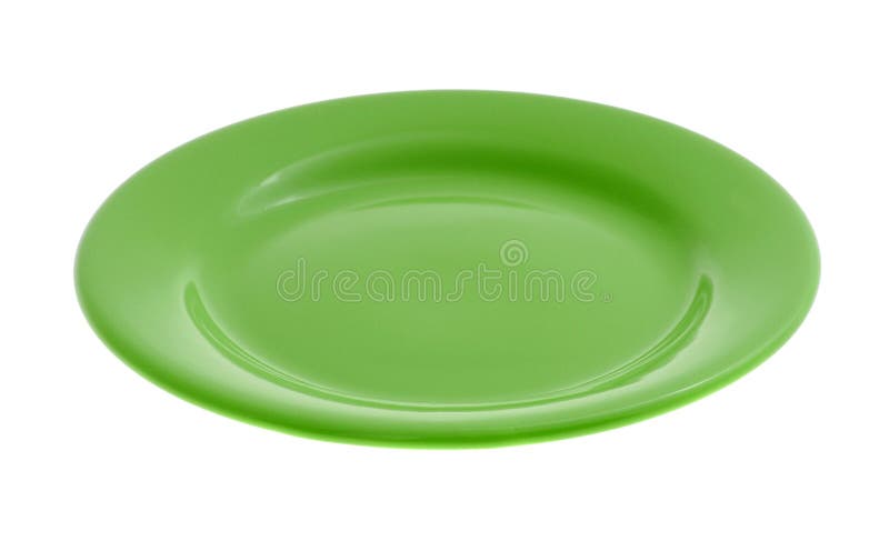 Plat vide de couleur image stock. Image of isolement - 49377329