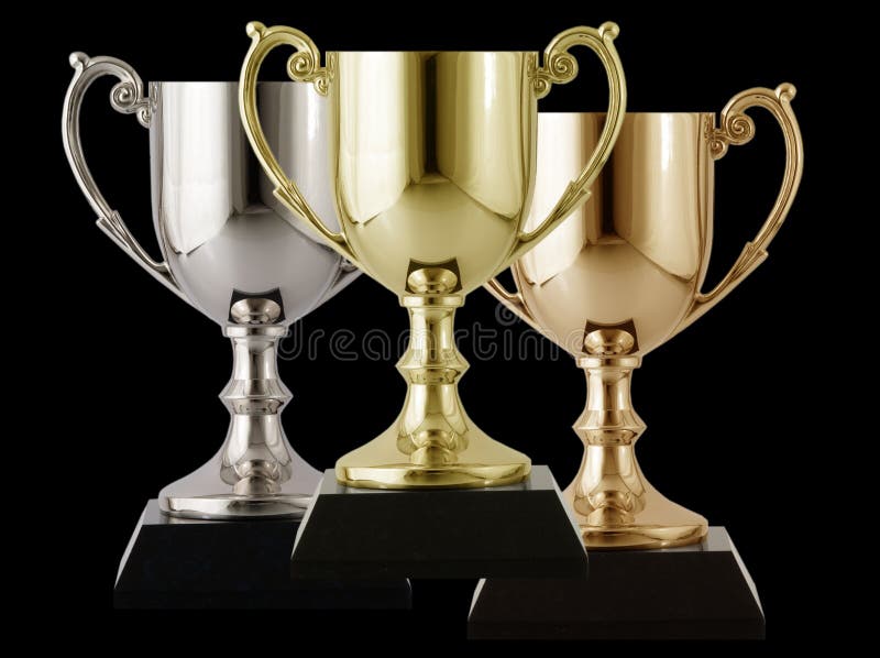 Plata y bronce del oro imagen de archivo. Imagen de deporte - 447091