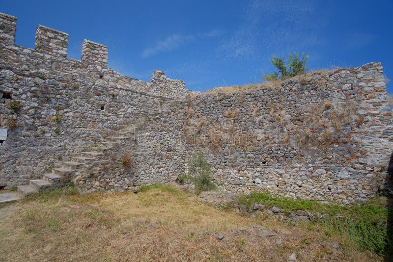 Platamon Castle in Greece stock image. Image of olympus - 64993901