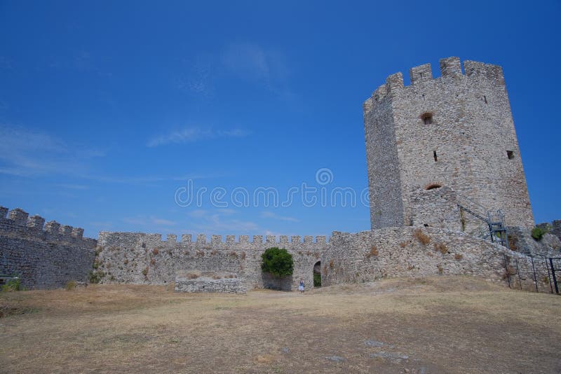 Platamon Castle in Greece stock photo. Image of fortifications - 64993934
