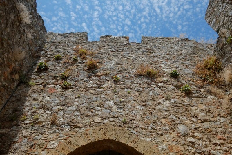 Platamon Castle in Greece stock image. Image of crusader - 64994109