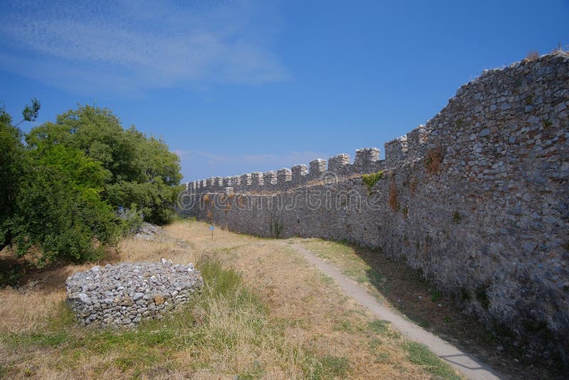 Platamon Castle in Greece stock photo. Image of fortress - 64994244