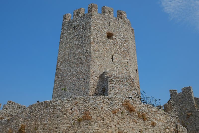 Platamon Castle in Greece stock image. Image of architecture - 64994311