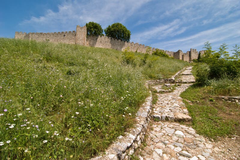 Platamonas castle stock image. Image of tourism, platamonas - 29689713