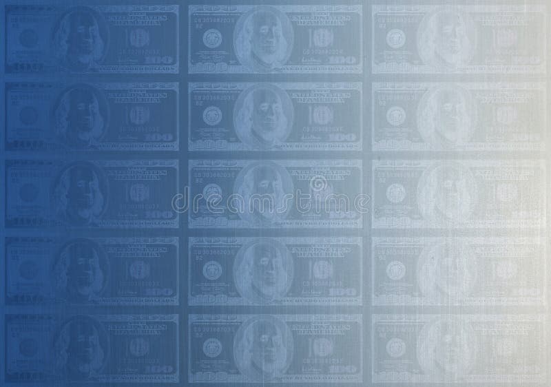 Plate 100$ matrix stock illustration. Illustration of business - 1137248