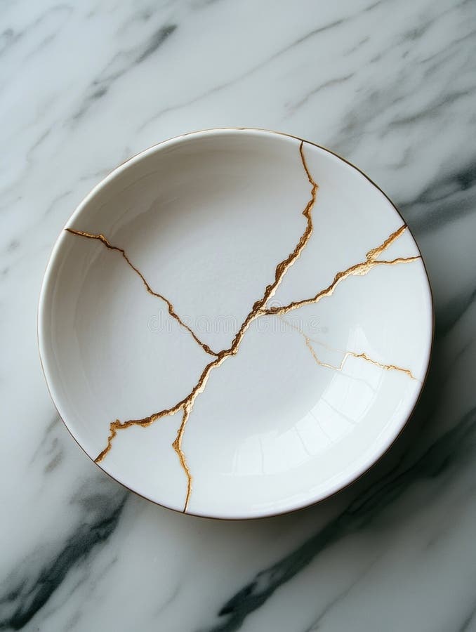 A Plate Artfully Repaired Using the Kintsugi Technique Showcases ...
