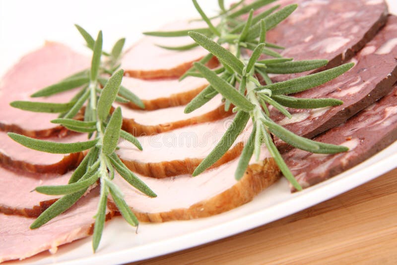 Plate of Assorted Cold Cuts Stock Photo - Image of cook, buffet: 15570918