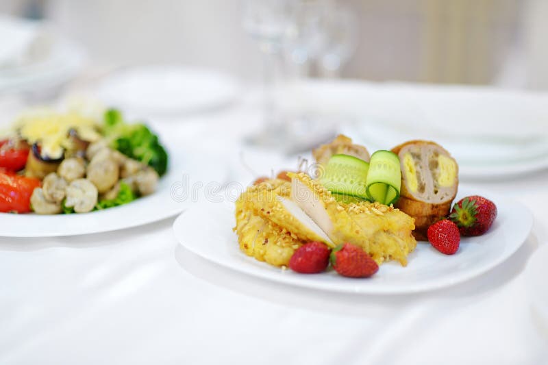 A Plate with Assorted Meat Snacks Stock Photo - Image of party, lunch ...