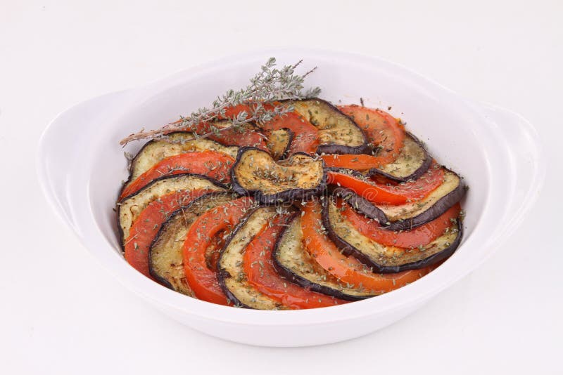 Plate of baked vegetables stock image. Image of plate - 22764041