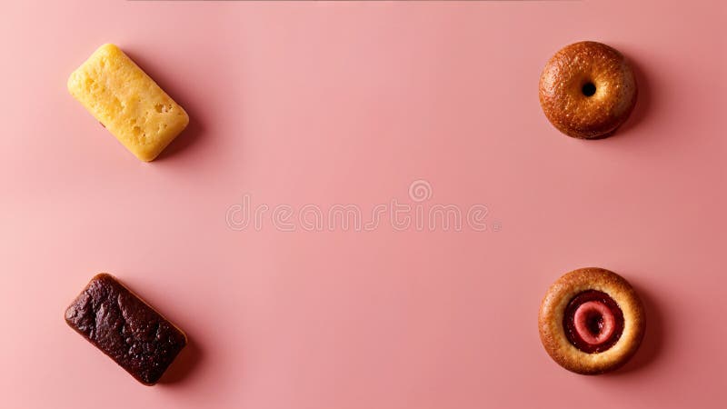 Plate of Biscuit Cookies with Empty Space Seen from Above Stock ...