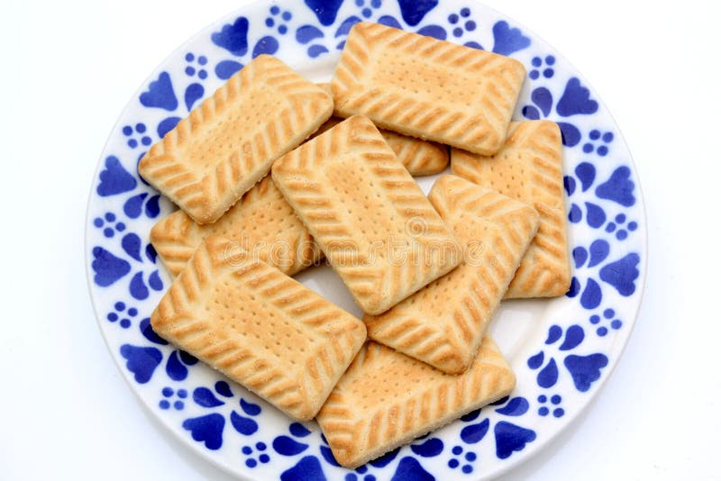 Biscuits on a plate stock image. Image of pastry, breakfast - 61480535