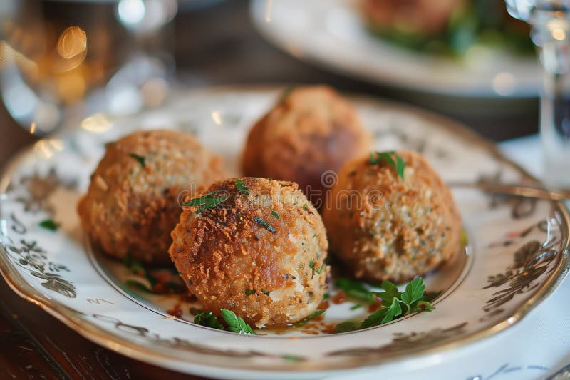 A plate of bitterballen. stock illustration. Illustration of fast ...