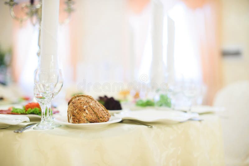 Plate with Bread stock image. Image of eating, recipe - 70121031