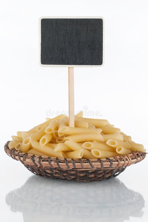 Raw pasta and price tag stock image. Image of product - 22645369
