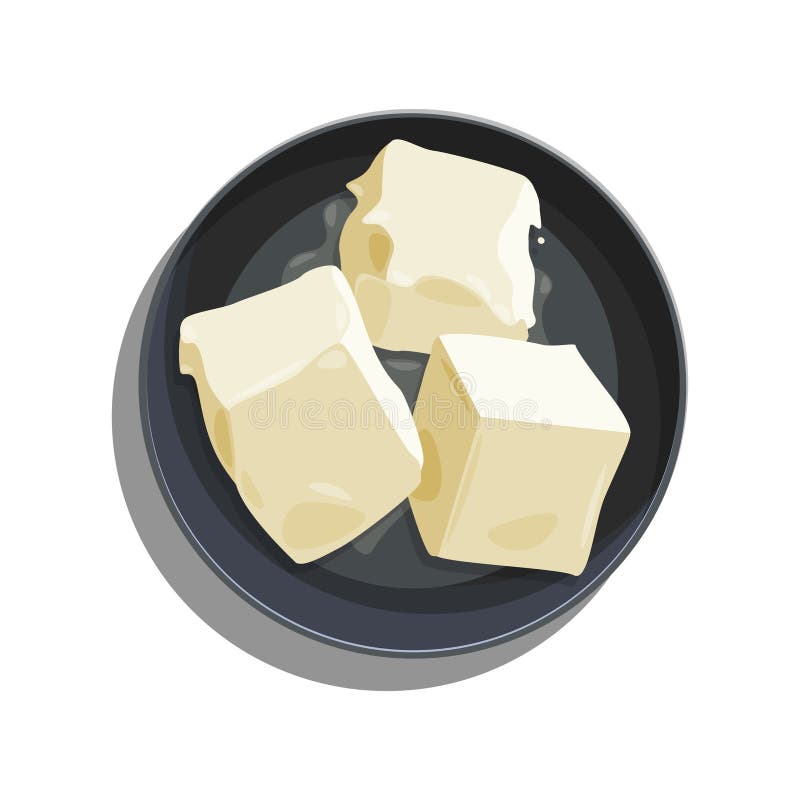 A Plate with Butter, Cut into Cubes, Which Began To Gently Melt. Stock ...