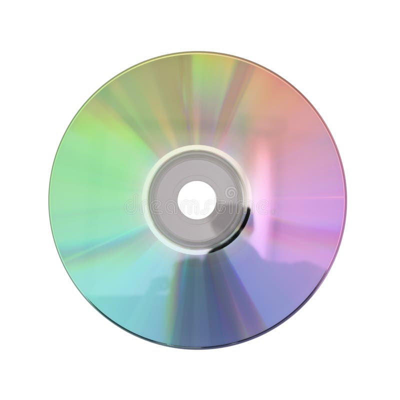 Plate CD, DVD Disc Isolated on White Background Stock Image - Image of ...