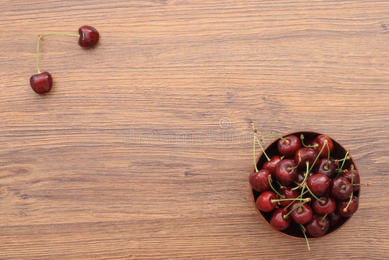 A plate of cherries stock photo. Image of lunch, ingredient - 56028330