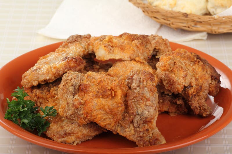 Plate of Chicken stock photo. Image of breaded, food - 28305698