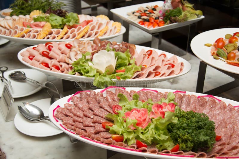 Plate of Cold cuts stock image. Image of snack, dinner - 51522095