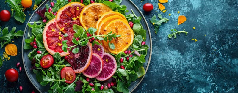 A Plate of Colorful Healthy Eating Stock Photo - Image of food, meal ...