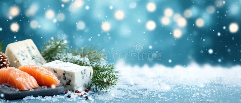 Plate with Cooked Fish and Cheese Slices Served on a White Dish, Close ...