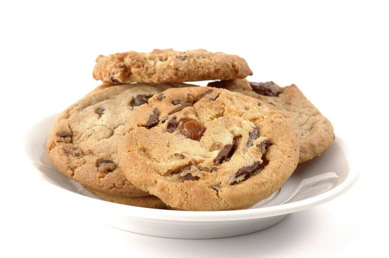 Plate of Cookies stock photo. Image of chocolate, snack - 2581772