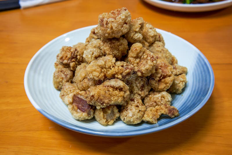 A Plate of Crispy and Delicious Fried Crispy Meat Close-up Stock Image ...