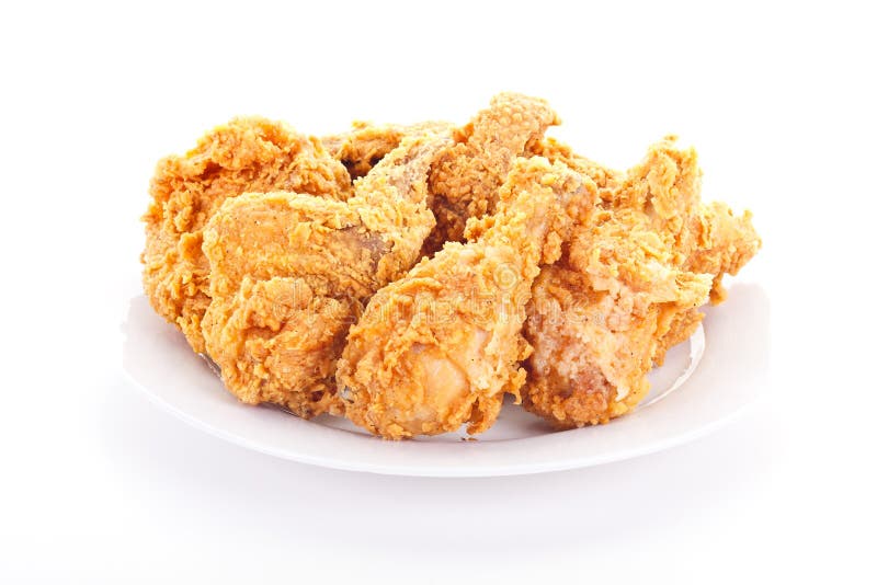 Plate of Crispy Fried Chicken Stock Photo - Image of breast, meat: 21874094