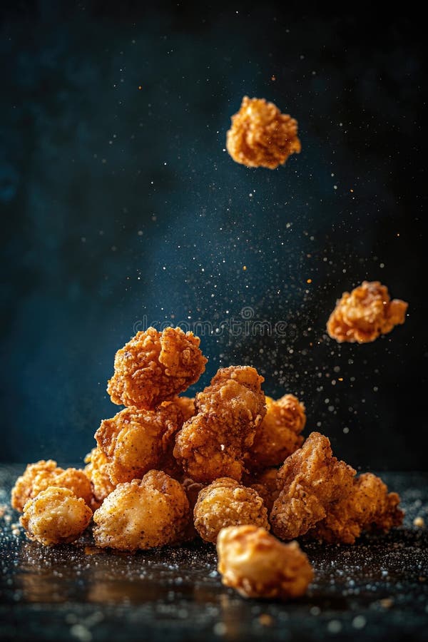 A Plate of Crispy Fried Chicken Sitting on a Table, Ready To Be ...
