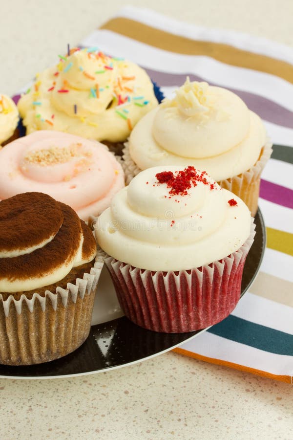 Array of cupcakes stock photo. Image of luxury, gourmet - 31680574