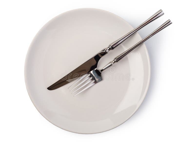 Plate and cutlery stock image. Image of closeup, silverware - 127008541