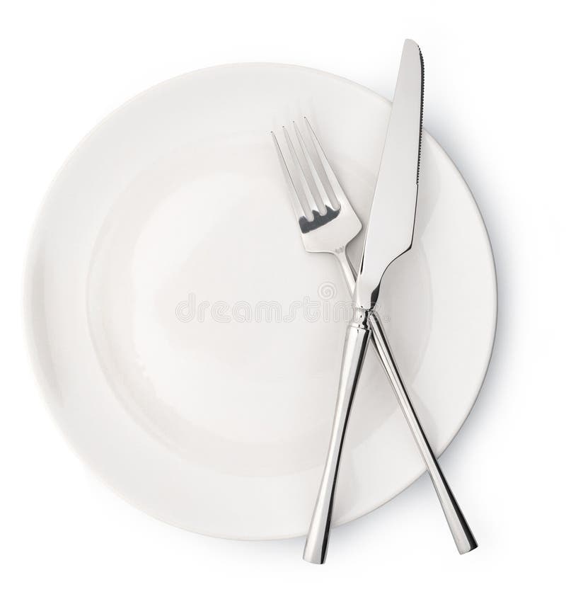 Plate and cutlery stock image. Image of closeup, silverware - 127008541