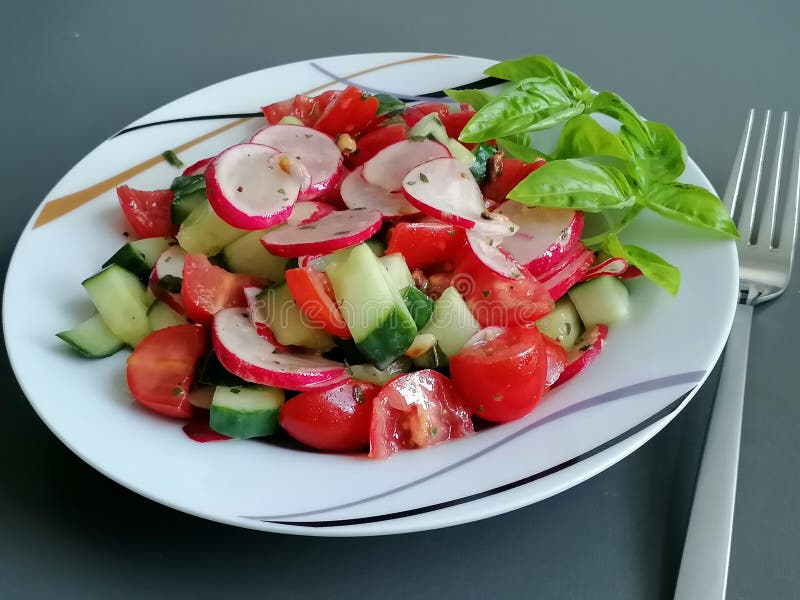 Plate With Delicious Homemade Food Stock Photo - Image of delicious ...
