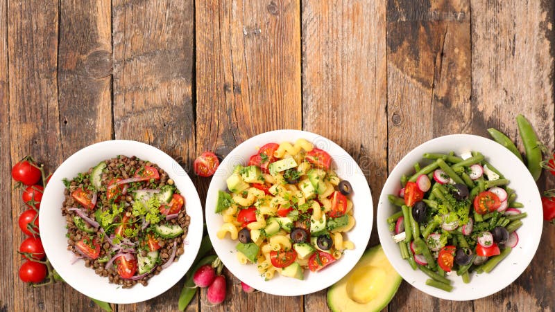 Differents Sort of Vegetable Salad Stock Photo - Image of assorted ...