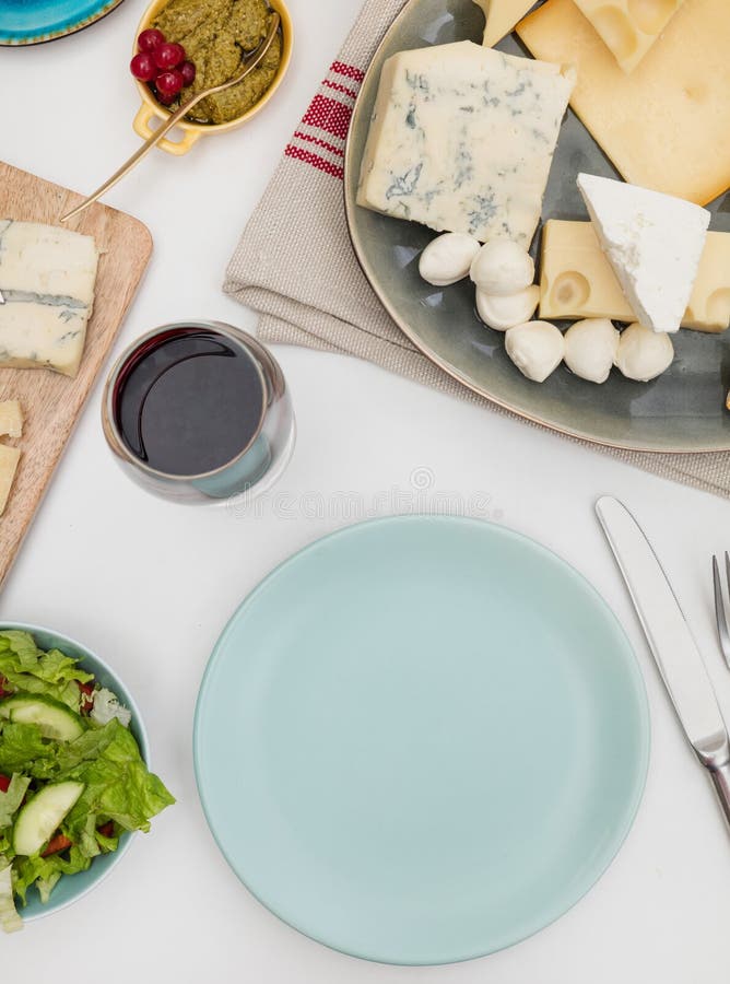 Plate on a dining table stock photo. Image of eating - 67460972