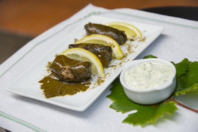 A Plate of Dolma, Healthy Food Stock Photo - Image of appetizer, dish ...