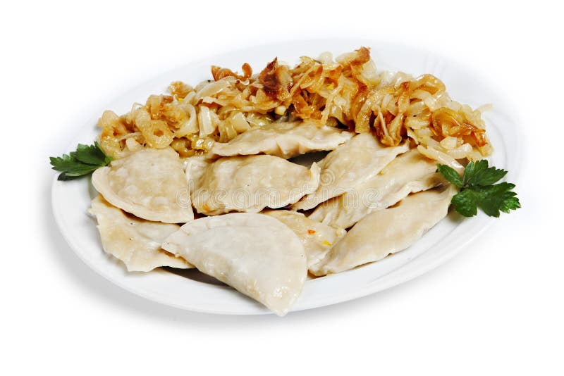 Plate of dumplings stock photo. Image of nosh, plate - 24363078