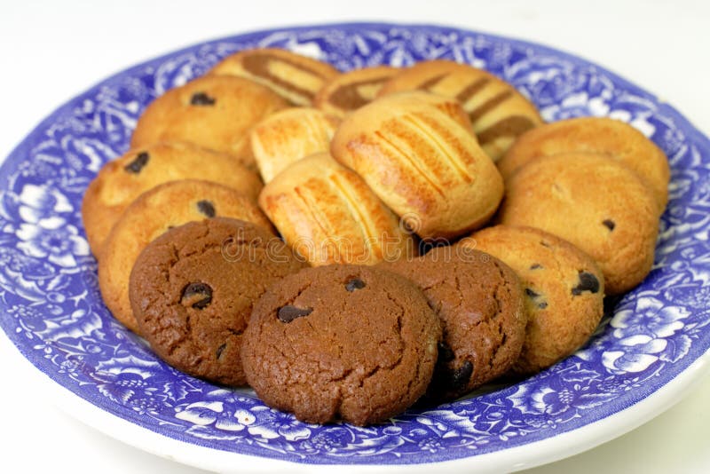 Plate with fancy biscuits stock image. Image of cookies - 1890893