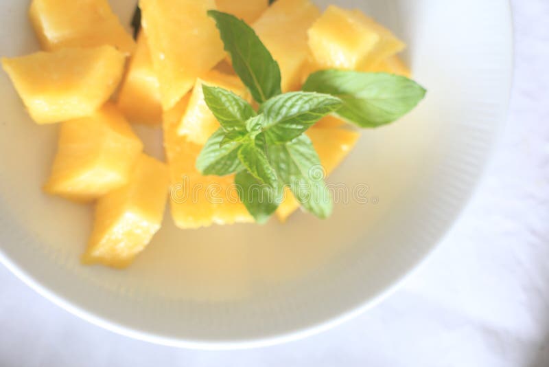 Plate filled mango stock image. Image of food, dishware - 67357771